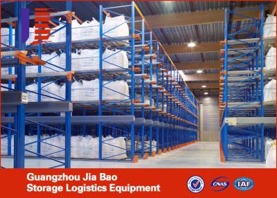 Cina Azionamento resistente di stoccaggio del magazzino in scaffale del pallet blu/giallo per la fabbrica in vendita