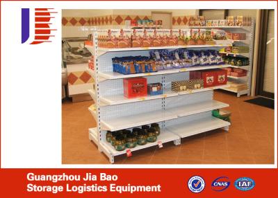 Cina La scaffalatura perforata della gondola di ipermercato, scaffali di esposizione del supermercato inscatola con la scatola leggera in vendita