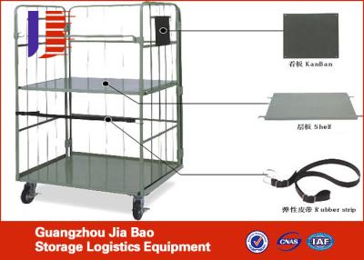 Cina Accatastabile pieghevole del magazzino del metallo del carrello mobile di logistica per il veicolo di movimentazione delle merci del magazzino in vendita