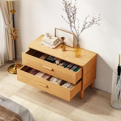 Contemporary Nightstand with Drawers Accent Storage Chest of Drawers