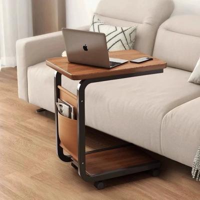 China Living Room Furniture Mobile Rack Bedroom Bedside Small Apartment Cart Snack End Table with Storage for sale