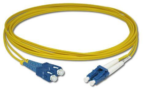 LC-SC Mode1.6mm simple, 2.0mm, corde de correction optique de fibre de duplex de 3.0mm 0