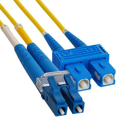 LC-SC Mode1.6mm simple, 2.0mm, corde de correction optique de fibre de duplex de 3.0mm 1