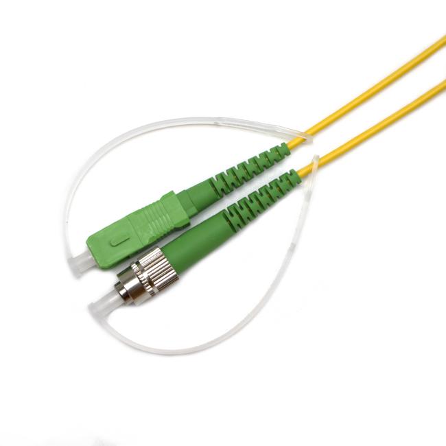 Fiber optic patch cord connector detail