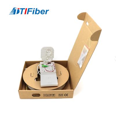 중국 SC / APC 땋아 늘인 머리와 FTTH 광섬유 봉입 박스 G657A2 3.0mmx30m 판매용