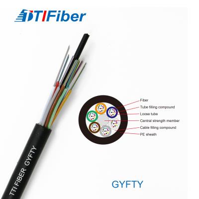 China Ftth aéreo Frp Gyfty 2 4 8 12 24 modos del cable de fribra óptica de los corazones G652d solos en venta