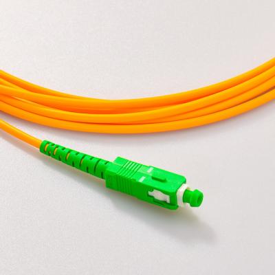 China Jumper Yellow Fiber Optical Patch schnüren SC/LC/ST UPC polnisches Singlemode zu verkaufen
