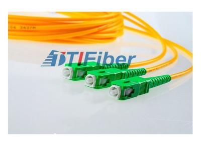 중국 SC/APC 싱글모드 Mutimode 단순한 쌍신회로를 가진 10M FTTH 섬유 접속 코드 판매용