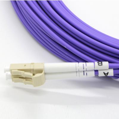 중국 OM4 PVC LSZH 재킷을 닦는 다중 상태 이중 광섬유 접속 코드 LC/UPC 판매용