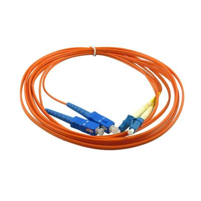 China Cabo de remendo multimodo frente e verso da fibra ótica do LC com cabo de fibra ótica 3,0 à venda