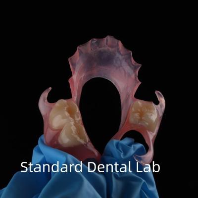High Esthetics Dental TCS Valplast Flexible Partial Dentures Dental Lab pink