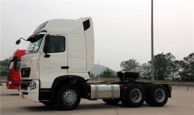 China Cabeça diesel 6x4 do caminhão do trator do howo 371HP de Sinotruk com o táxi HW76 com sela de JOST à venda