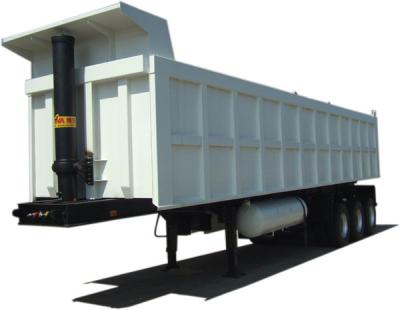 China Diesel extremidade traseira do camião basculante Reboque 3 Eixos Com Folha Suspensão Spring à venda