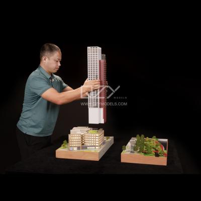 China British Land Model Architectural Scale Model Miniature 1/200 for Professional Presentations and Displays for sale