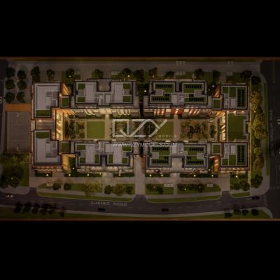 China 1:350 Scale Clapham Park Apartment Model with Illumination and 25 Days Lead Time Architectural Physical Model for sale