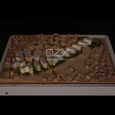 China 1:500 Scale Maple Wood Architectural Scale Model with 25-Day Lead Time for Urban Design Visualization for sale