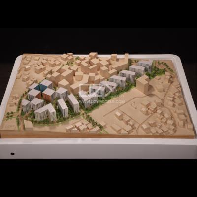 China 1:500 Scale Maple Wood Architectural Scale Model with 25-Day Lead Time for Urban Design Visualization for sale