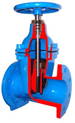 중국 PN10 DIN 3352 F4 플랜지된 탄력있는 앉아 있는 문짝 밸브 판매용
