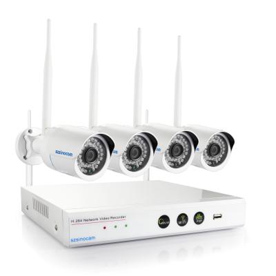 Cina la macchina fotografica senza fili del IP di P2P 4pcs WIFI dei CORREDI di 4CH NVR per all'aperto/dell'interno impermeabilizza in vendita