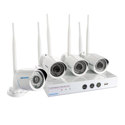 Cina Il corredo della rete wireless NVR, 4 incanala il sistema della videocamera di sicurezza 720P in vendita