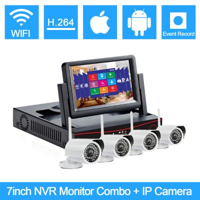 Cina Rete wireless del sistema della macchina fotografica DVR del IP di Ch del portatile 4 con 7