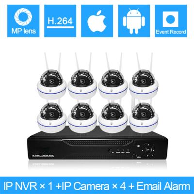 Cina corredo della rete NVR di 5.8G WIFI, 8 sistema della videocamera di sicurezza di Ch 720P in vendita
