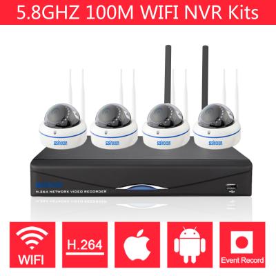 Cina corredo di 5.8GHZ 720P/960P NVR, macchina fotografica del IP di Wifi Megapixel di sicurezza del CCTV video in vendita