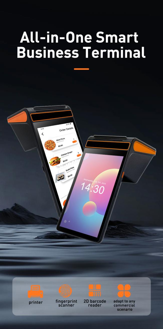 8-inch Android POS tablet with printer and scanner