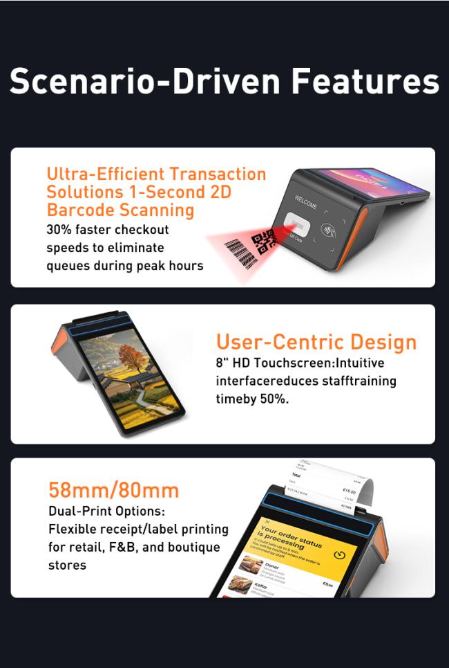 POS tablet with accessories