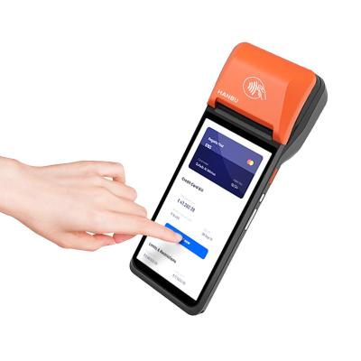 China Android 14 Portable POS Systems Orange POS Systems For Restaurants for sale