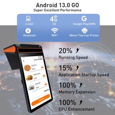 중국 8인치 안드로이드 POS 터미널, 3GB RAM, 16GB 플래시 판매용