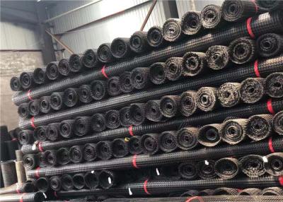 Chine Stabilisation au sol Geogrid en plastique 50m noir biaxiale à vendre