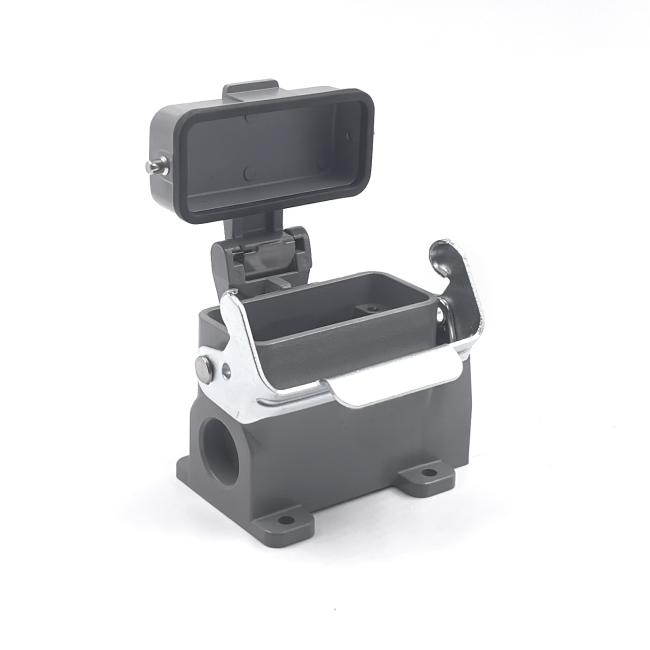 10A Heavy-Duty Surface Mounting Connector Housing with Metal Cover