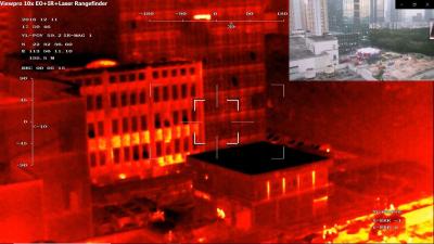 China New Zoom Triple Camera EO/IR Target Locking 5KM Distance Measurement,Target  Location Calculating,4.08MP HD for sale