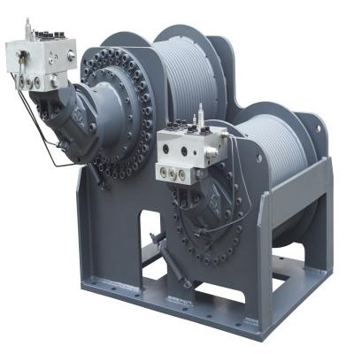 Chine 1-75ton Diesel Powered Hydraulic Boat Winch Mooring Winch In Ship à vendre