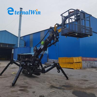 중국 Black Color Telescopic Boom Spider Crane 3 Ton Lifting Capacity 판매용