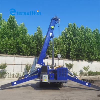 Κίνα EPA Diesel Engine 5 Ton 8 Ton Spider Crawler Crane With Telescopic Boom προς πώληση