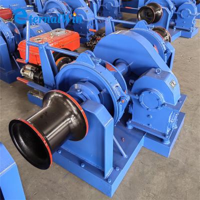 China Marine Hydraulic Winch with Drum Length 400-1000mm Speed Ratio 8-20 and Line Speed 20-30m/min for Heavy-Duty Applications for sale