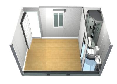China Casas modulares del paquete plano en venta