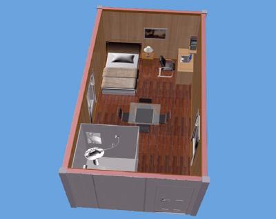 Cina Camere d'acciaio del contenitore del flat pack in vendita