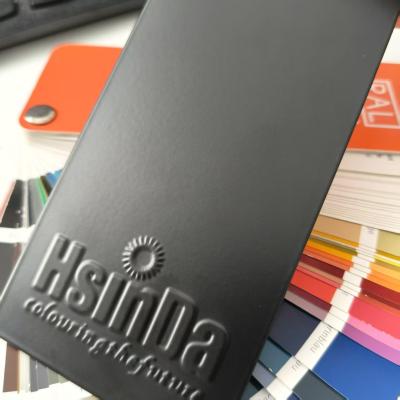 Chine Résistant aux intempéries Durable Luxury Color RAL9005 Matt Peinture en poudre de polyester à vendre