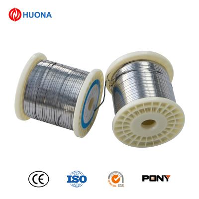 China Alloy A Flat Wire Nicr8020 Resistance Wire Nichrome Flat Wire High Resistance Wire For Heating for sale