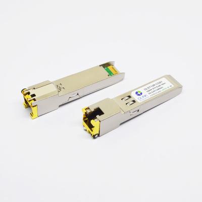 中国 カスタマイズされた1000BASE-T SFPはRJ-45 100mの光学トランシーバー モジュールを銅張りにする 販売のため