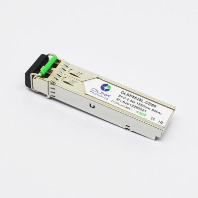 中国 互換性がある2.5G 1550nm 80km LC SFPの光学トランシーバーAvaya Neworks 販売のため