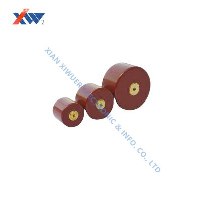 China High Voltage Ceramic Doorknob Capacitor with Partial Discharge <5PC at 20kV, Temperature Coefficient -4700 ±1000 ppm/°C, and Storage Temperature -25°C to +85°C for sale
