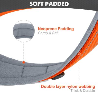 China Adjustable Nylon Neoprene Padded Dog Collars Reflective Soft Design Comfortable Durable à venda