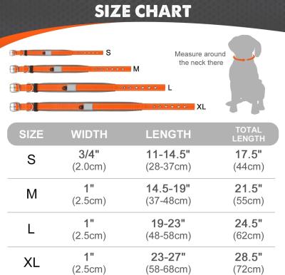 China Adjustable Nylon Neoprene Padded Dog Collars Reflective Soft Design Comfortable Durable à venda