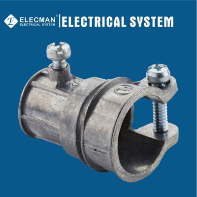 Cina L'UL degli accoppiamenti EMT To Flex One Screw Squeeze Type di combinazione dello zinco ha elencato in vendita