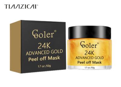 Cina la cura di pelle dell'oro 24K pela ringiovanire della maschera antinvecchiamento riduce le linee sottili in vendita