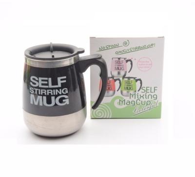 Chine 1 tasse double isolée auto-agitant tasse électrique paresseuse mélange automatique en acier inoxydable tasse de café de voyage à vendre